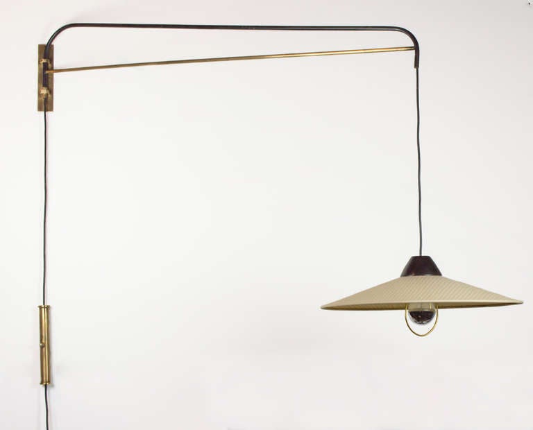 Mid-Century Adjustable Wall Sconce at 1stDibs
