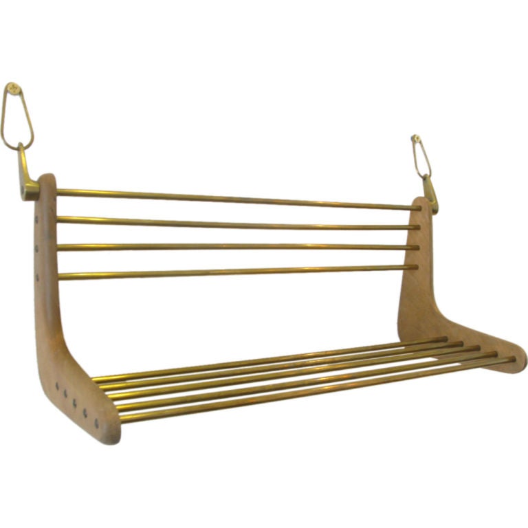 RARE Carl Aubock Hanging Book Case/Shelf at 1stDibs