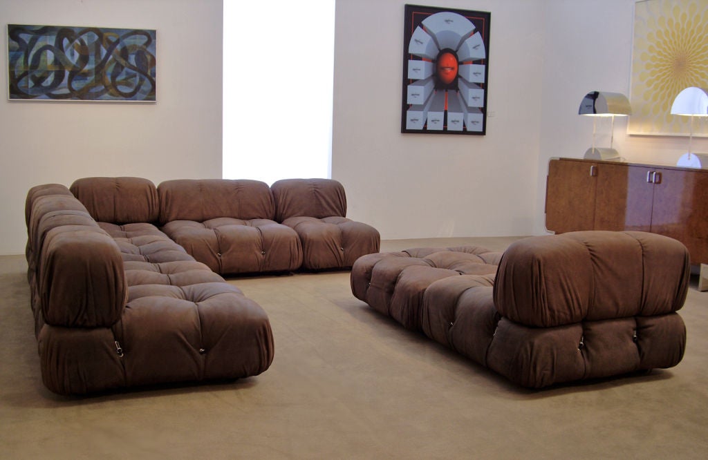 Mario Bellini (1935-) Camaleonda Modular Leather Sofa at 1stDibs