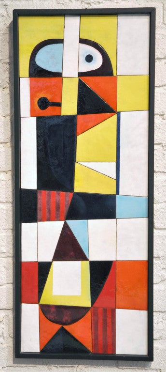 Harold Balazs (American 1928-) Signed Enamel on Copper "The Eye" at ...