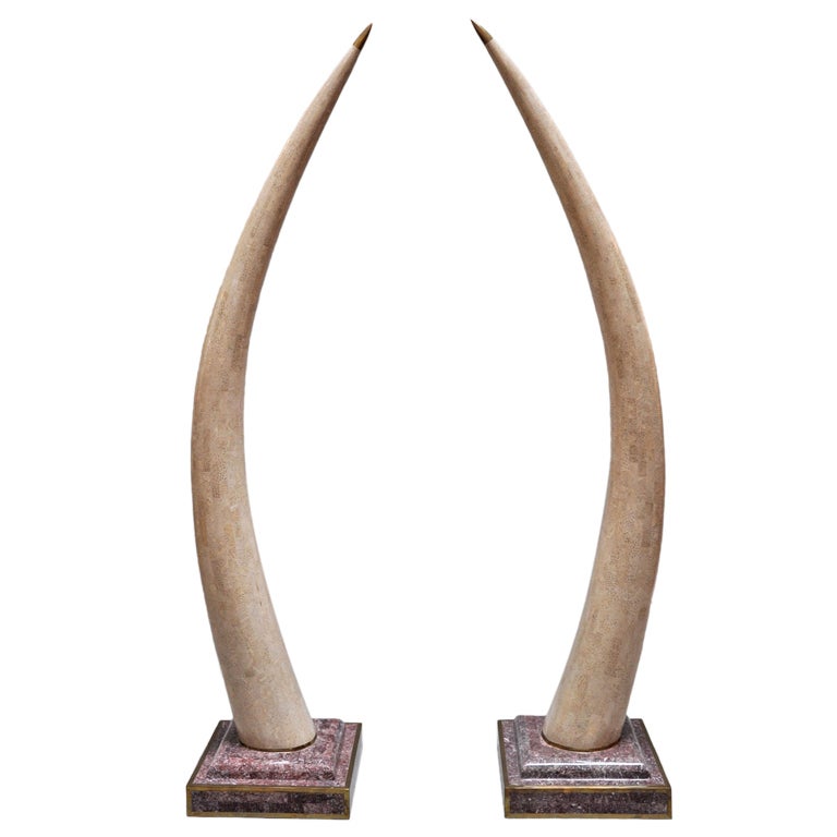 Maitland Smith Decorative Faux Tusks at 1stDibs