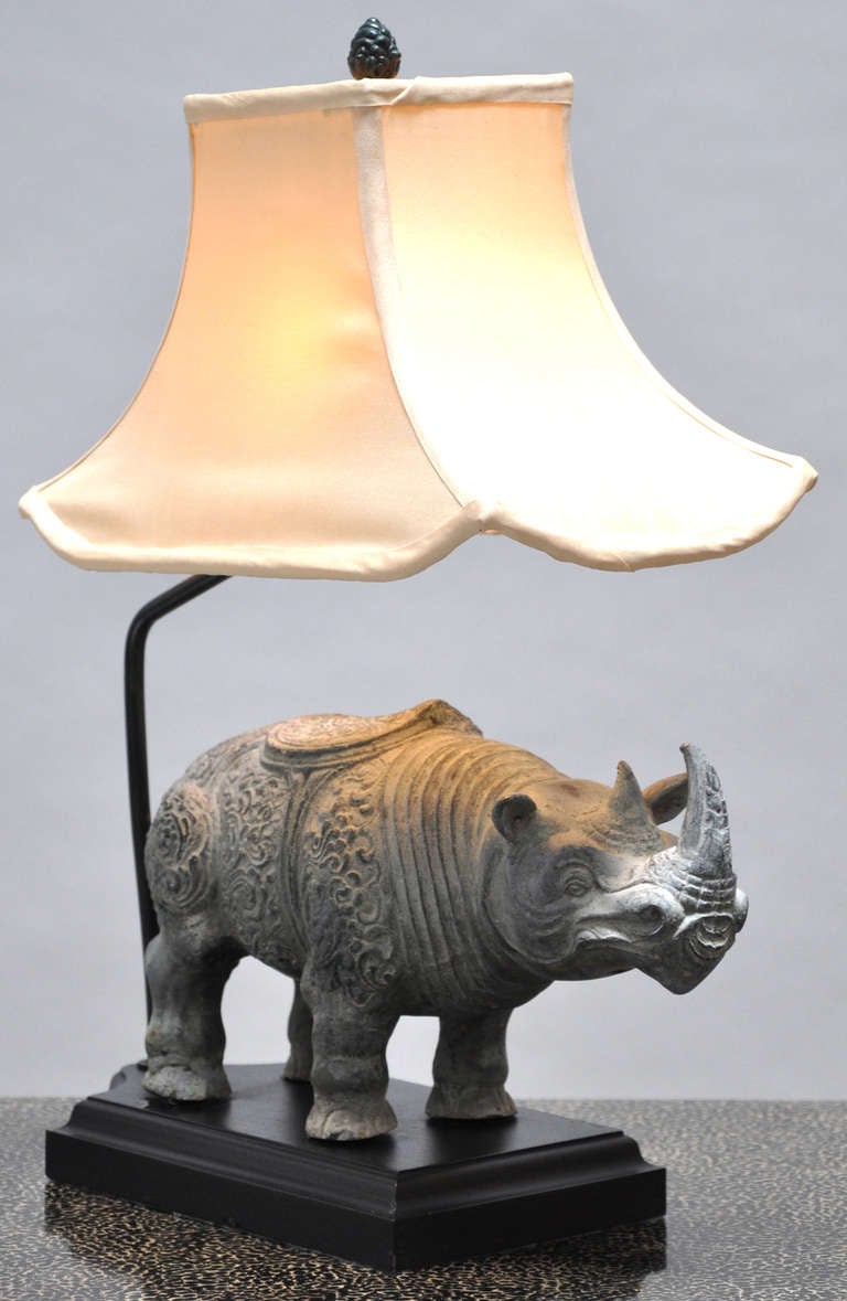 Rhinoceros Table Lamp at 1stDibs