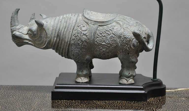 Rhinoceros Table Lamp at 1stDibs