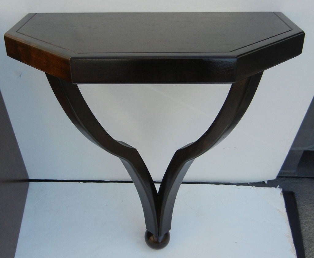 Edward Wormley for Dunbar Wall Mounted Demi-Lune Console at 1stDibs
