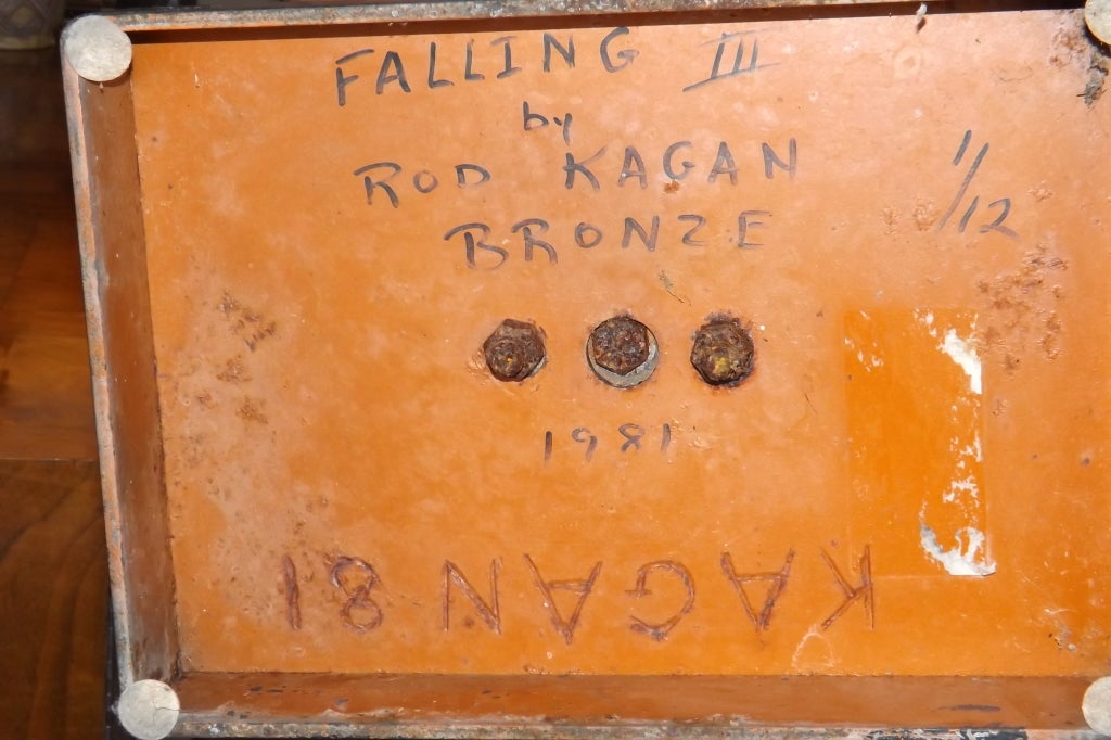 Rod Kagan "Falling III" Bronze Sculpture at 1stDibs