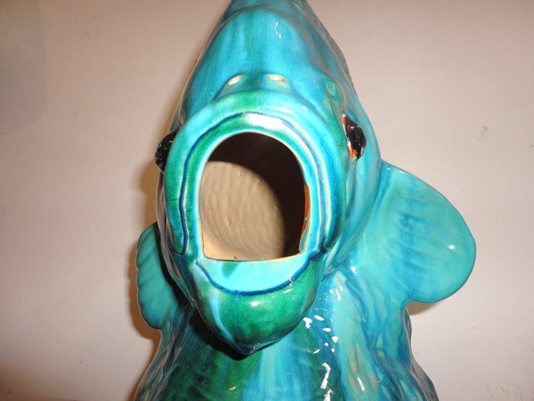 Monumental Pottery Fish Sculpture at 1stDibs