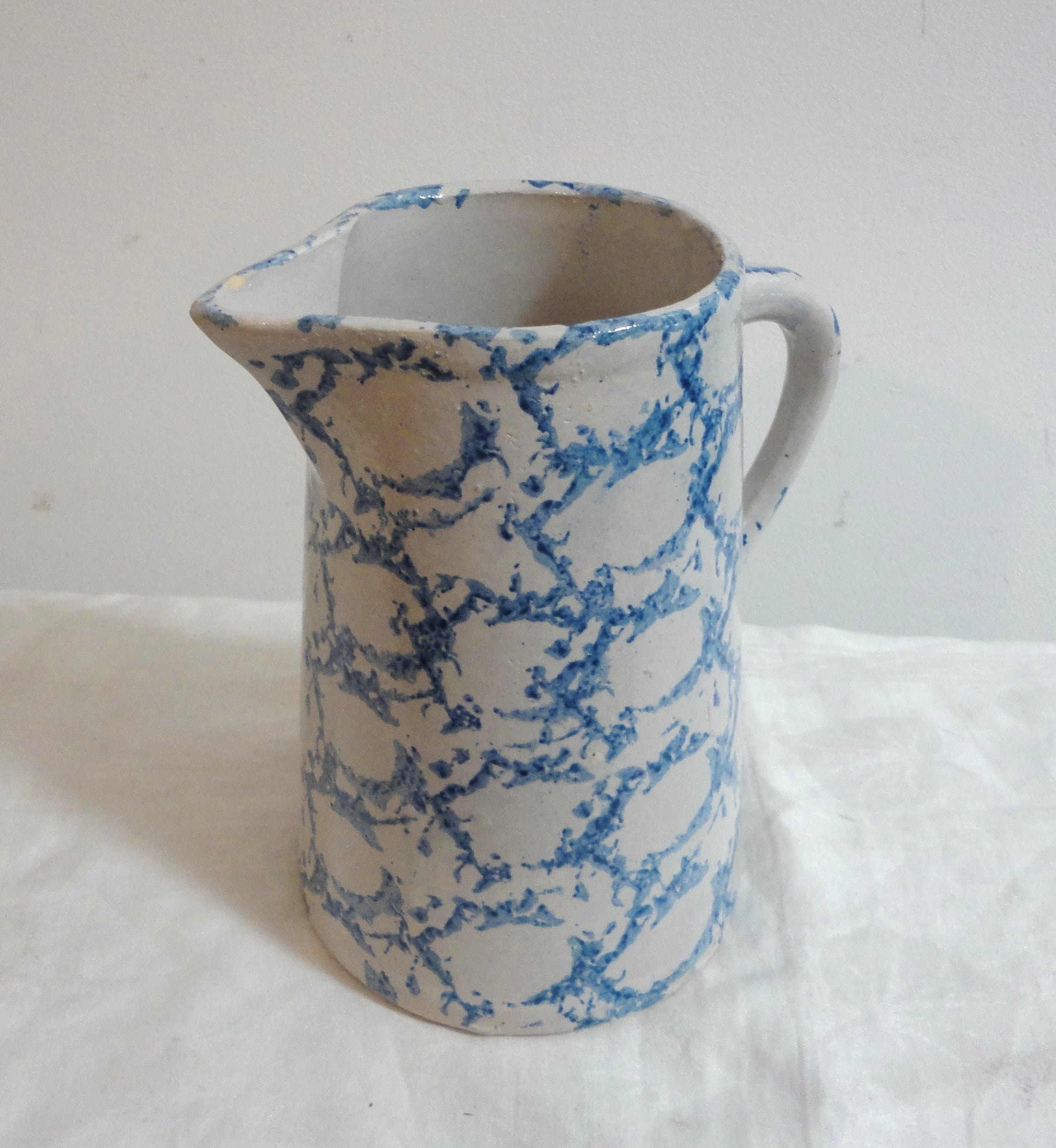 19th Century Design Spongeware Pitcher from Pennsylvania at 1stDibs