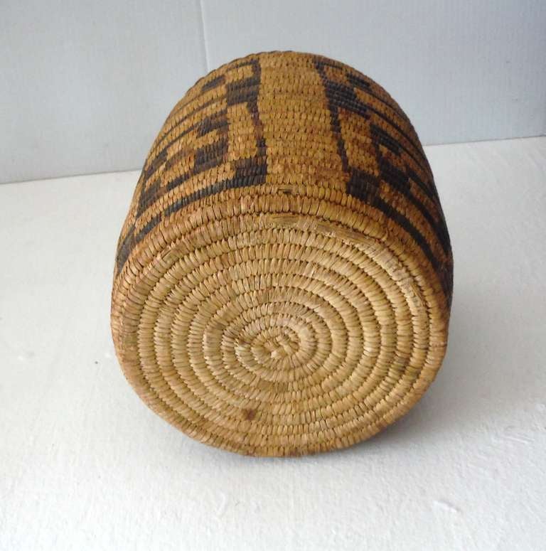 Papaco American Indian Storage Basket With Original Lid at 1stDibs