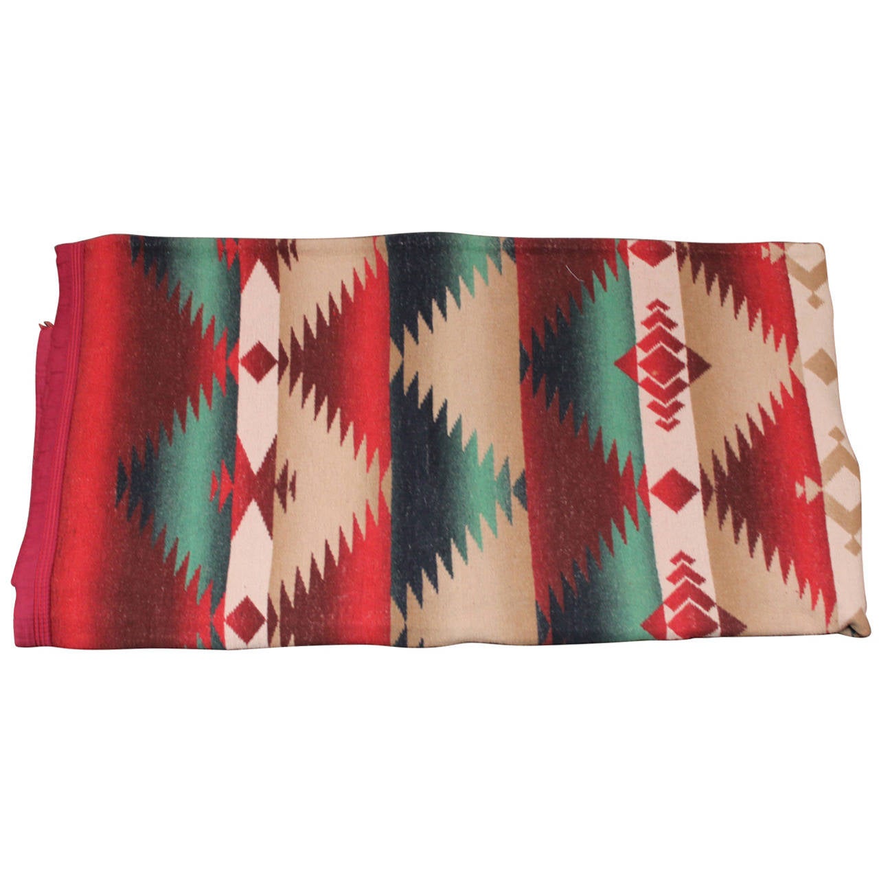 Vibrant and Geometric Beacon Indian Design Camp Blanket at 1stDibs