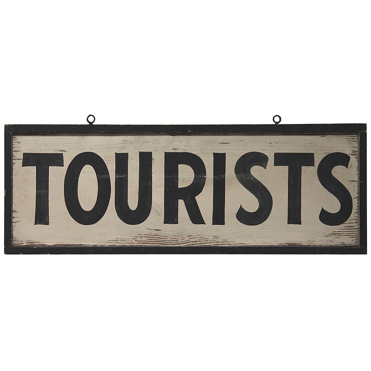 19th Century Original Painted "Tourists" Sign from the State of Maine ...