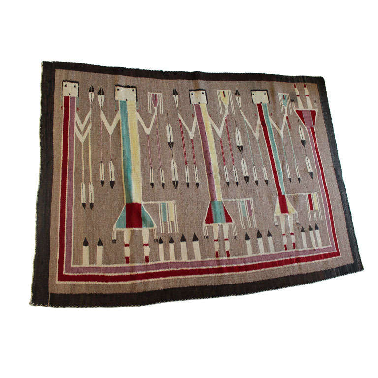 Early Navajo Yei Weaving at 1stDibs