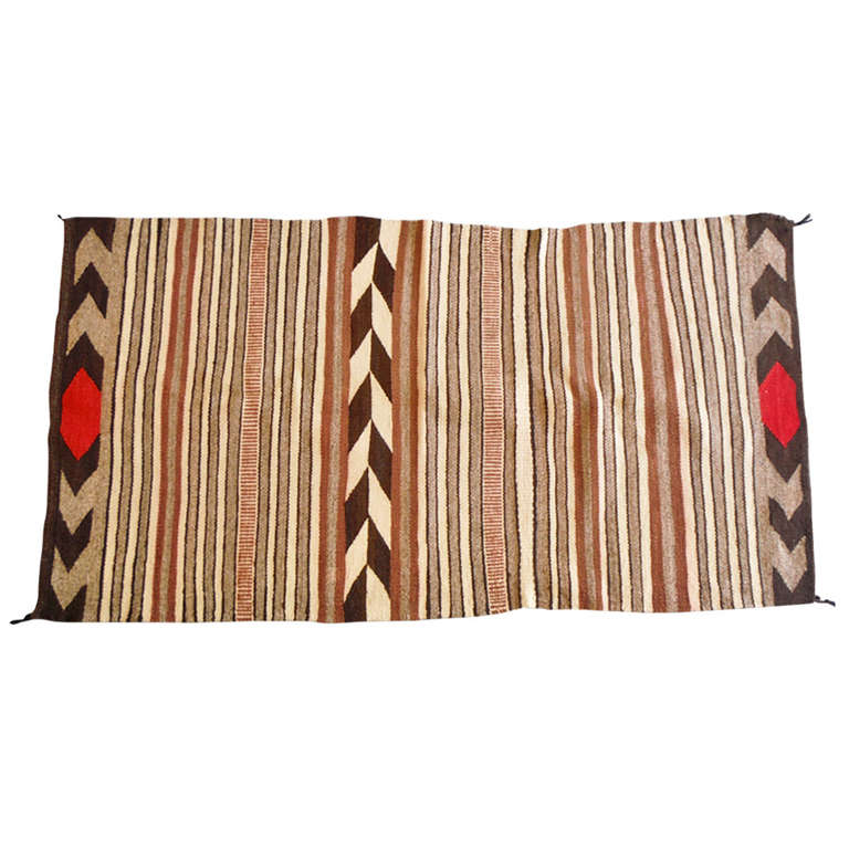 Navajo Indian Chinle Double Sided Saddle Blanket at 1stDibs