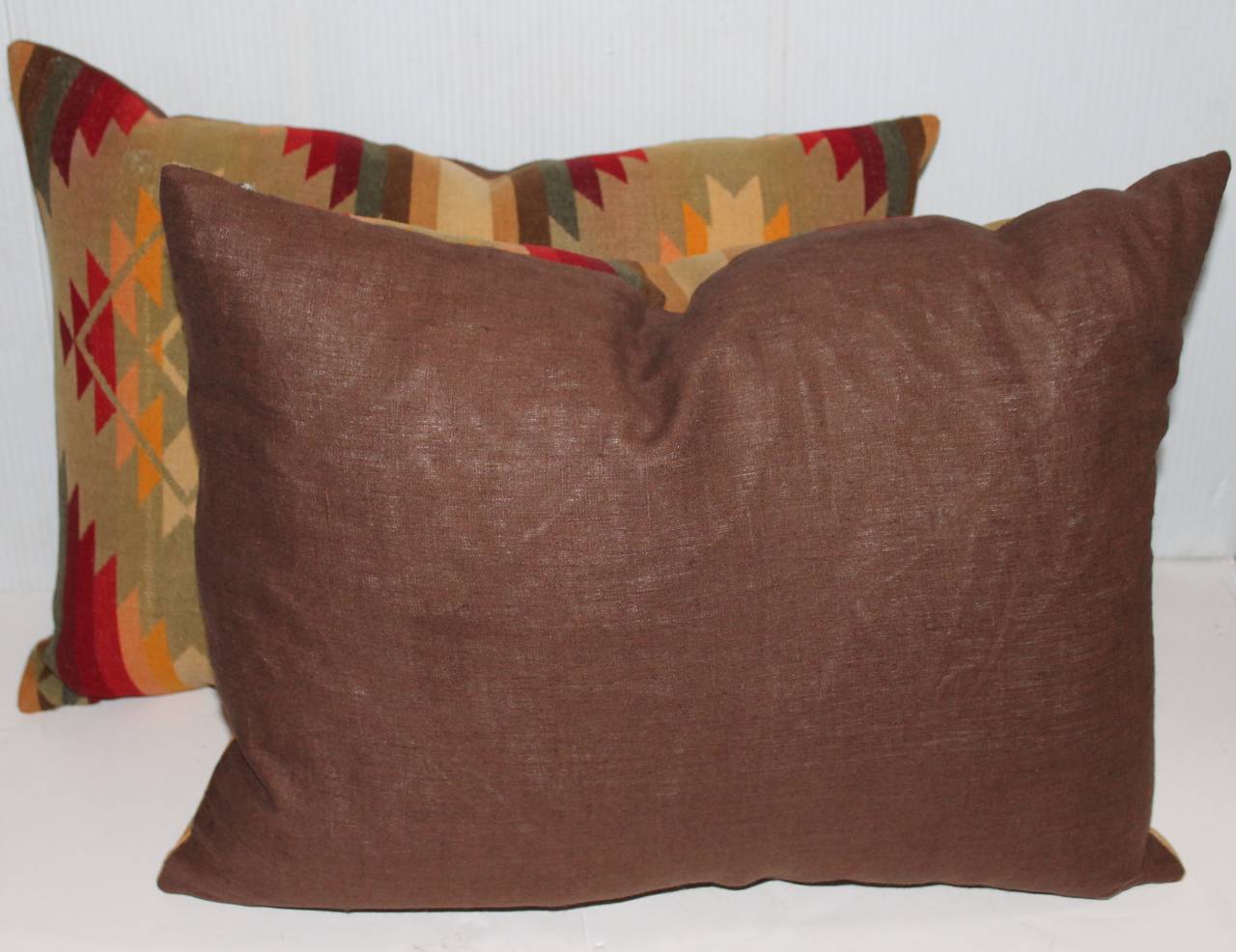 Pair of Vintage Pendleton Indian Design Blanket Pillows at 1stDibs ...
