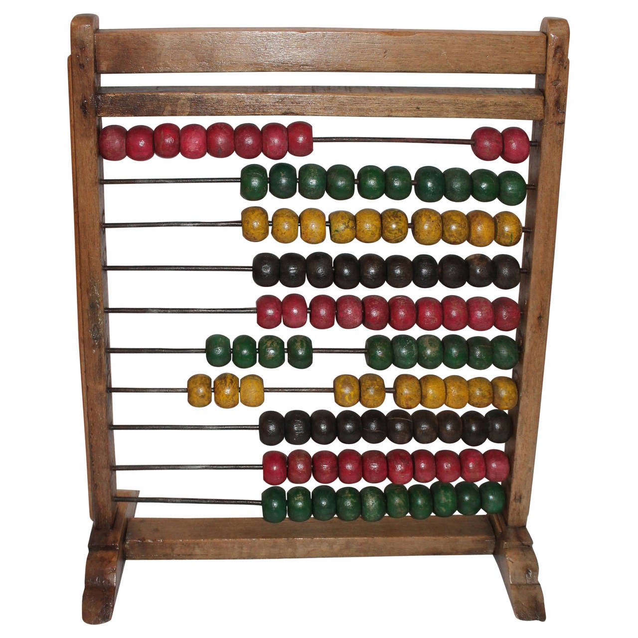 19th Century Abacus on a Early Hand-Carved Stand at 1stDibs