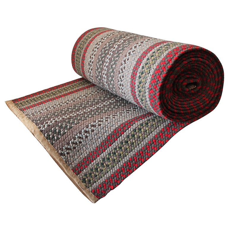 Amazing Hand-Braided Long Runner Rug from Pennsylvania at 1stDibs ...