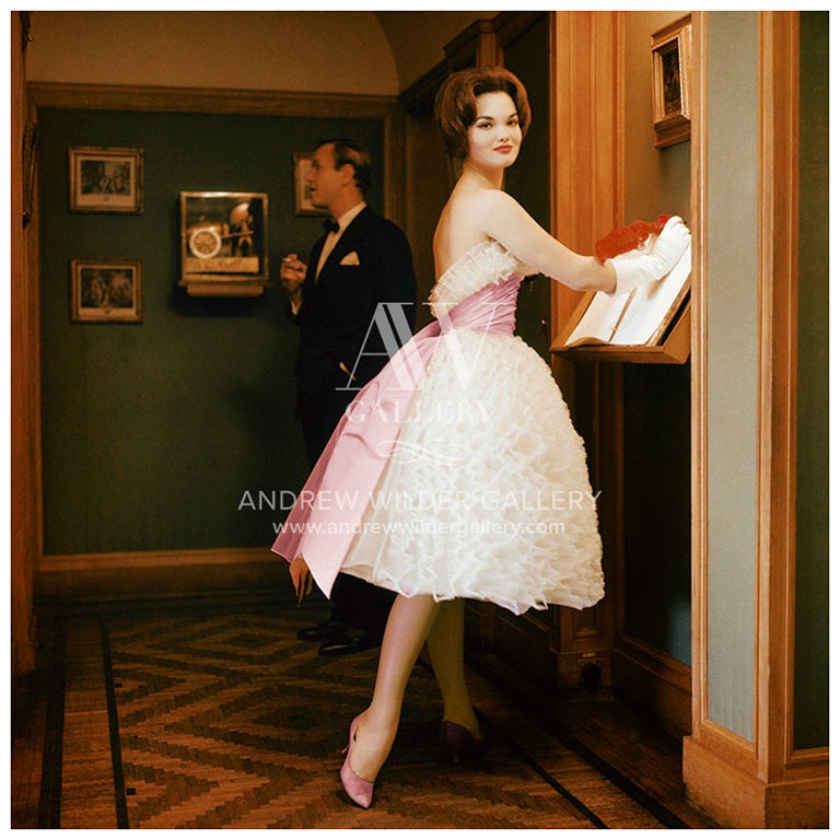 Mark Shaw Editioned Photo-Henrietta Tiarks at La Tour D'Argent For Sale ...