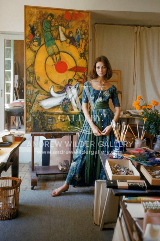 Model in Studio of Marc Chagall-Editioned Photo by Mark Shaw at 1stDibs