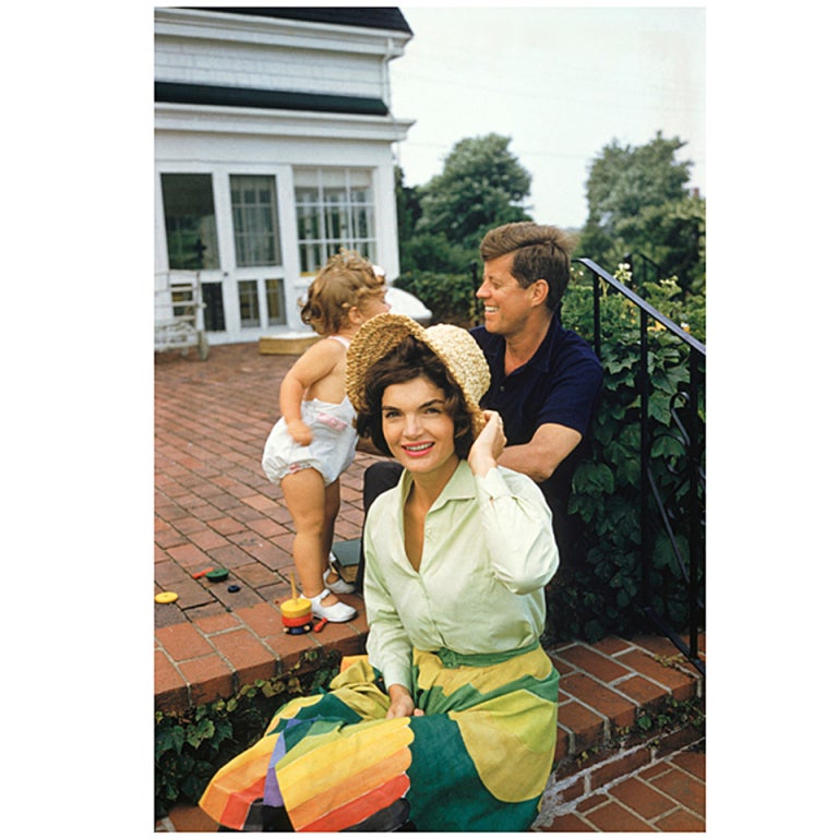 Mark Shaw-JFK, Jackie and Caroline in Hyannis Port-Color #1 For Sale at ...