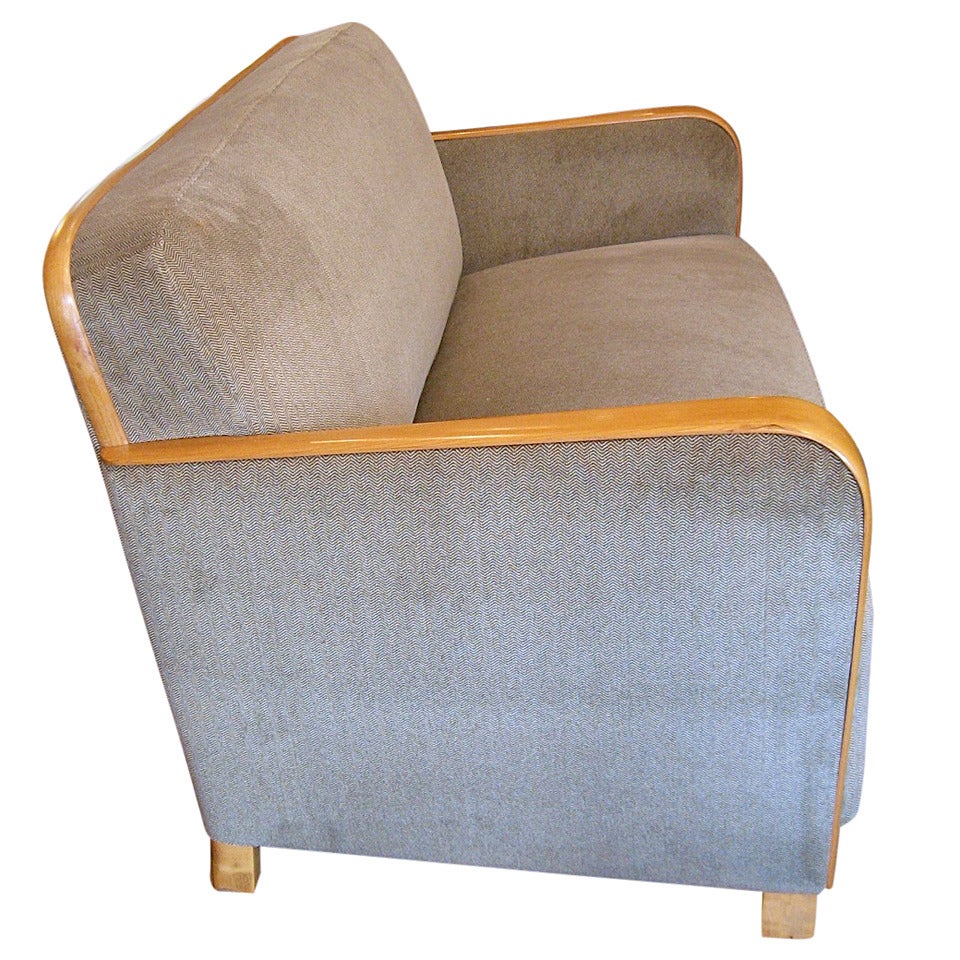 Swedish Art Moderne Sofa in Golden Elm at 1stDibs