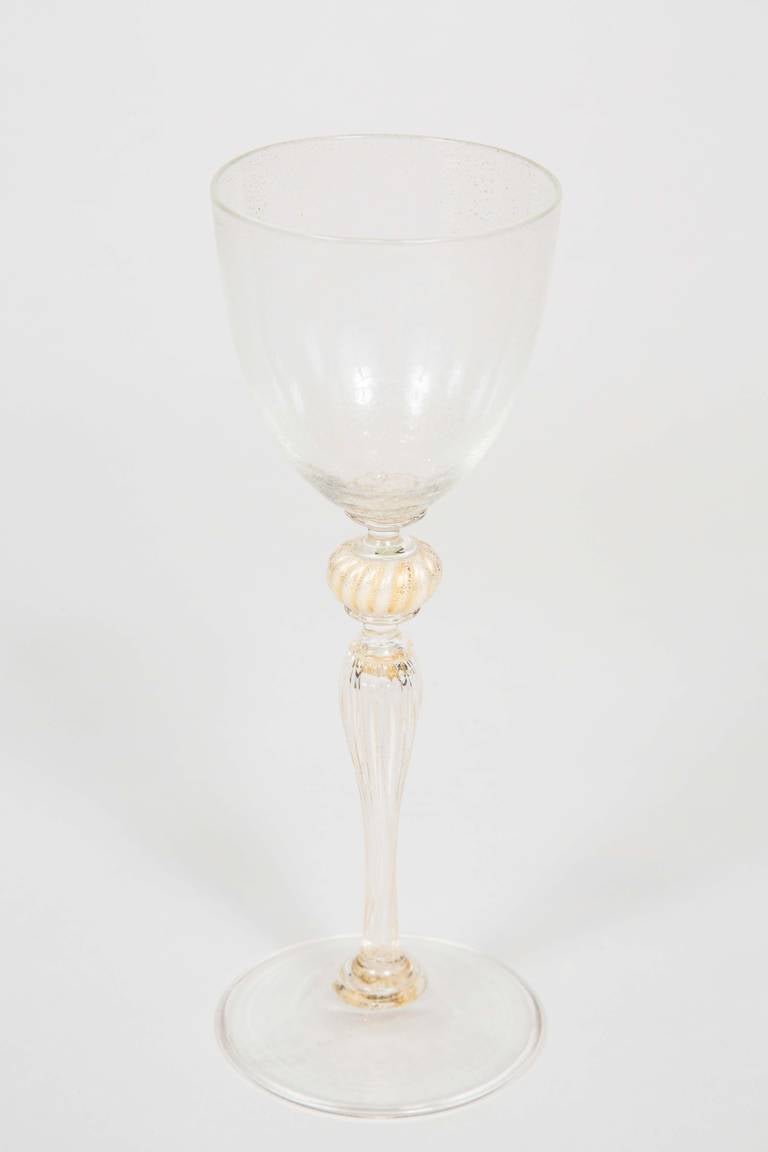 Murano Stemware, Service for 12 by Barovier at 1stDibs