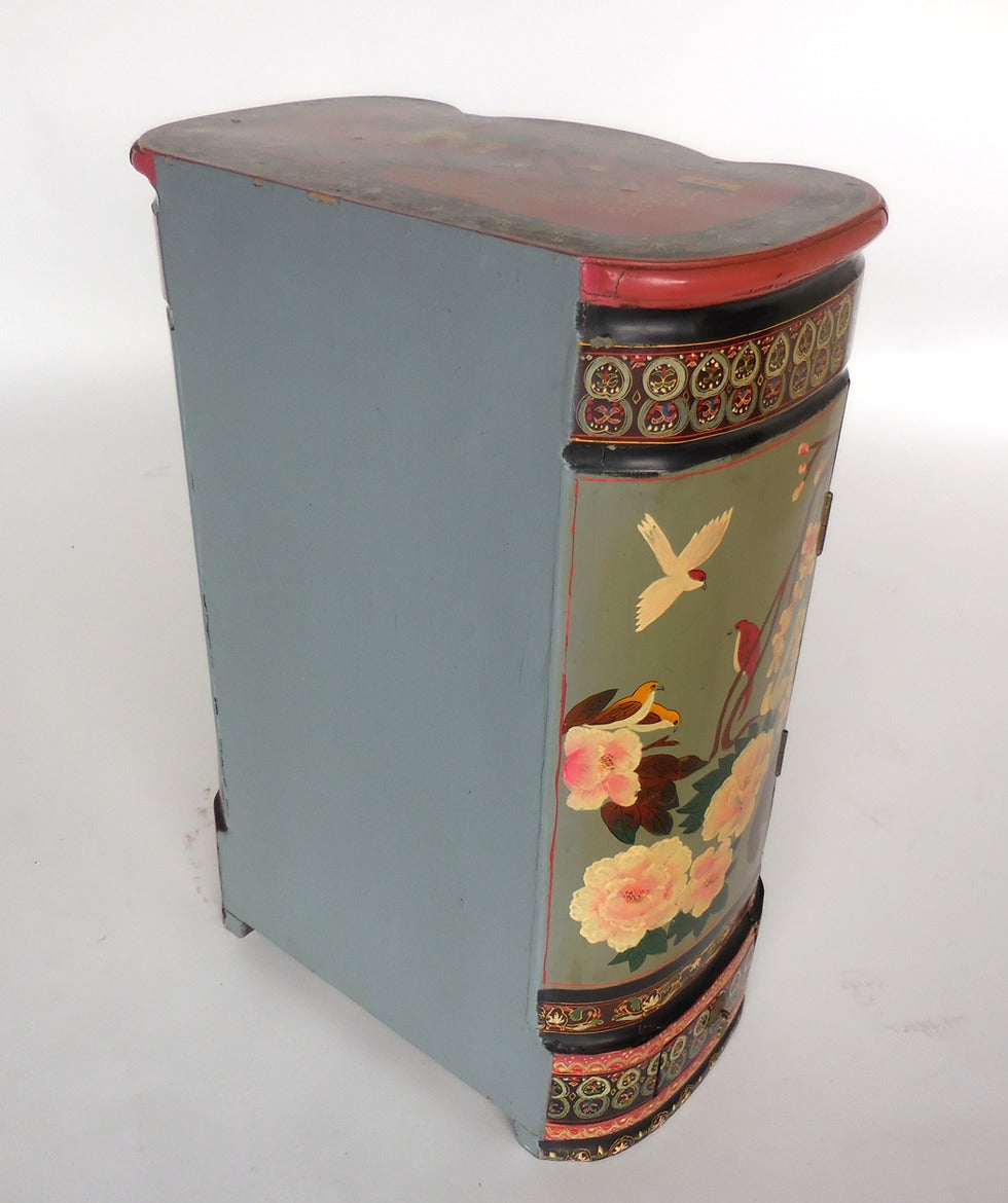 Petite Painted Chinese Cabinet at 1stDibs