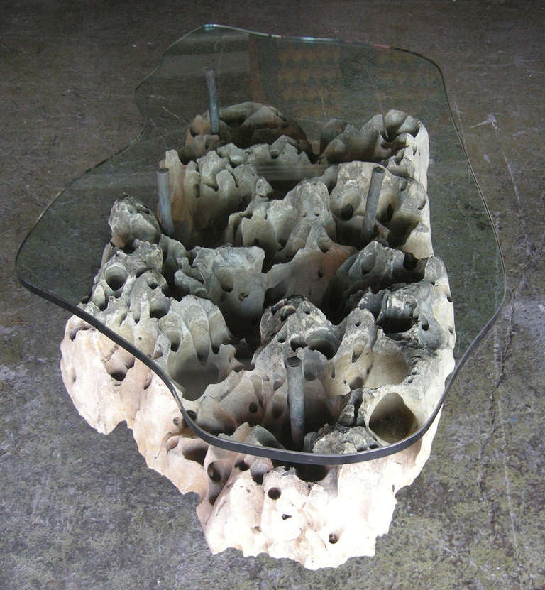 Deep Sea Stone Coffee Table at 1stDibs