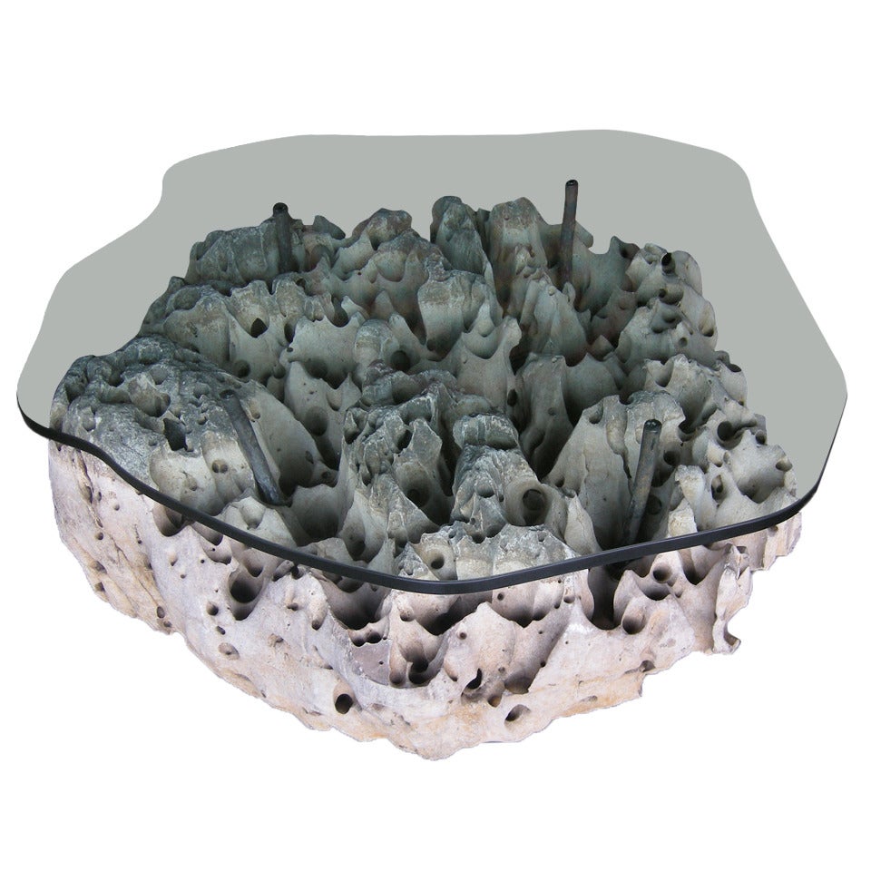 Deep Sea Stone Coffee Table at 1stDibs