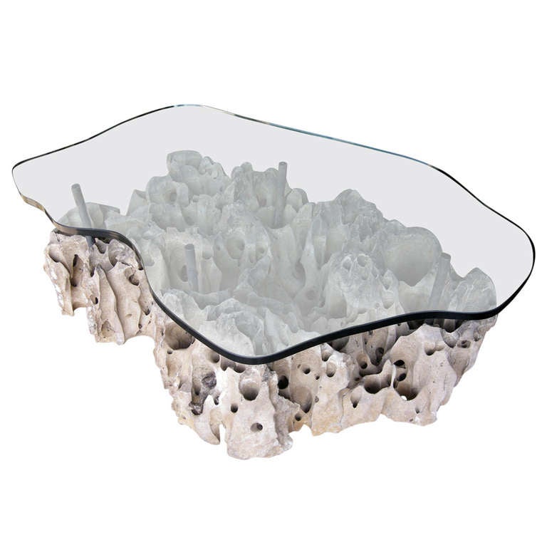 Deep Sea Stone Coffee Table at 1stDibs