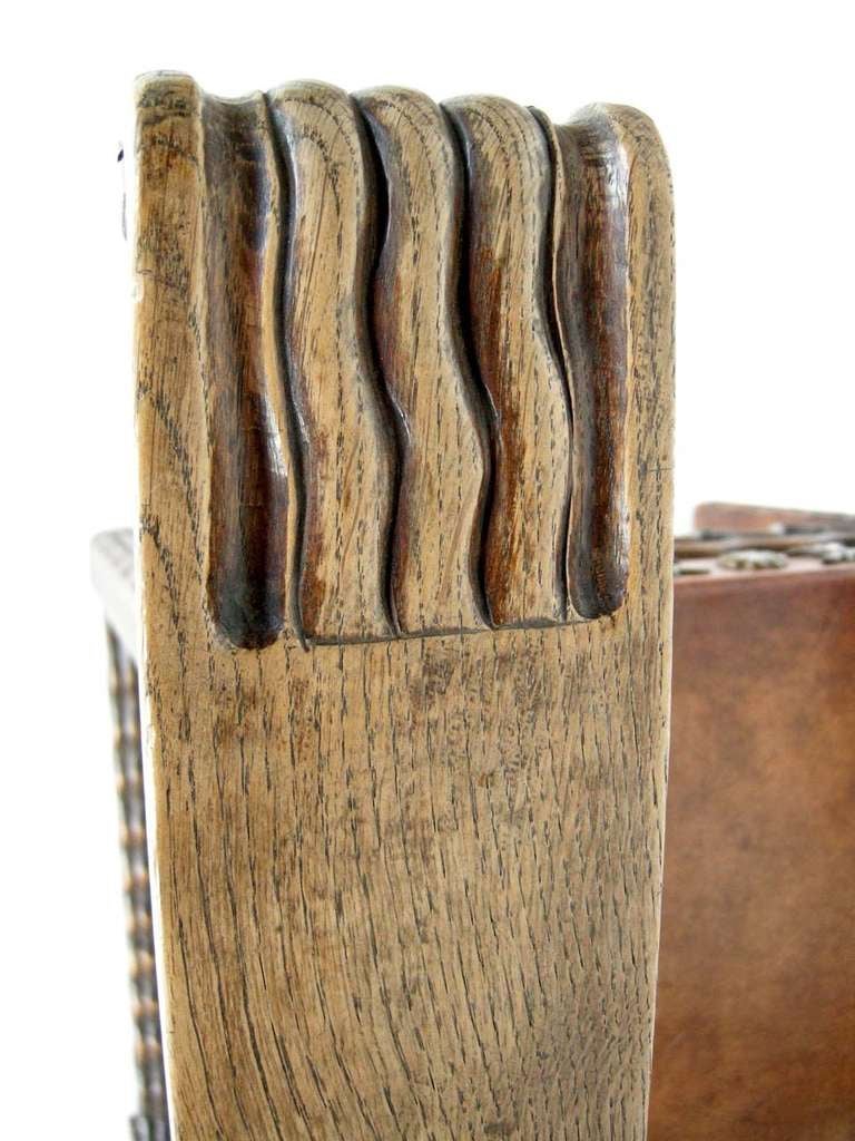 Spanish Leather Chairs at 1stDibs