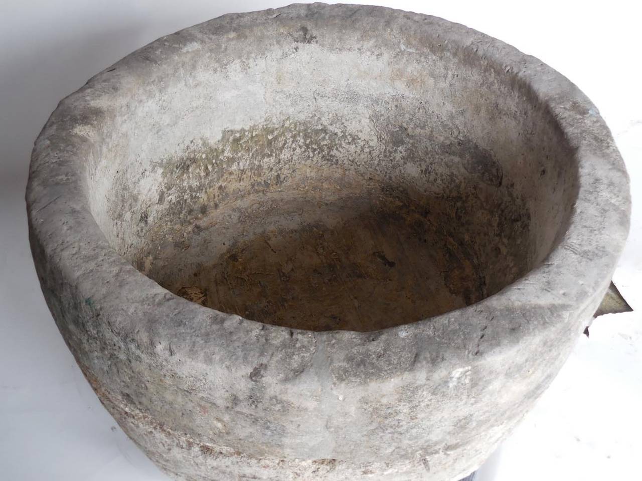 Large Stone Scale Stone Trough at 1stDibs | stone trough fountain ...