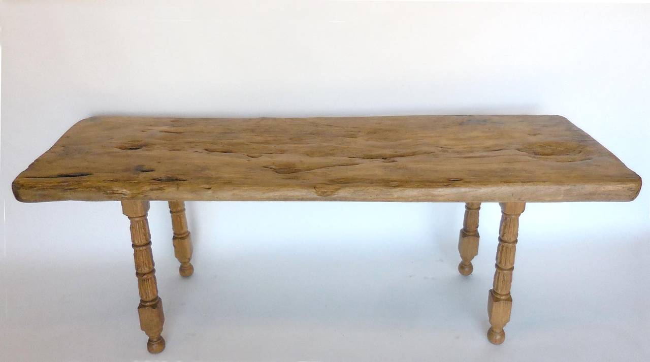 Primitive Colonial Console Table at 1stdibs