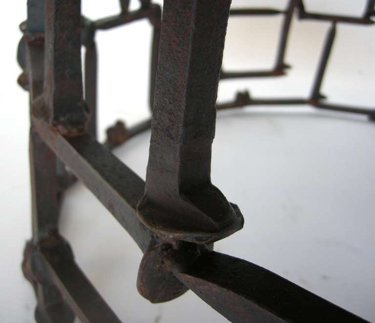 Round Rail Road Spike Table For Sale at 1stDibs | railroad spike table