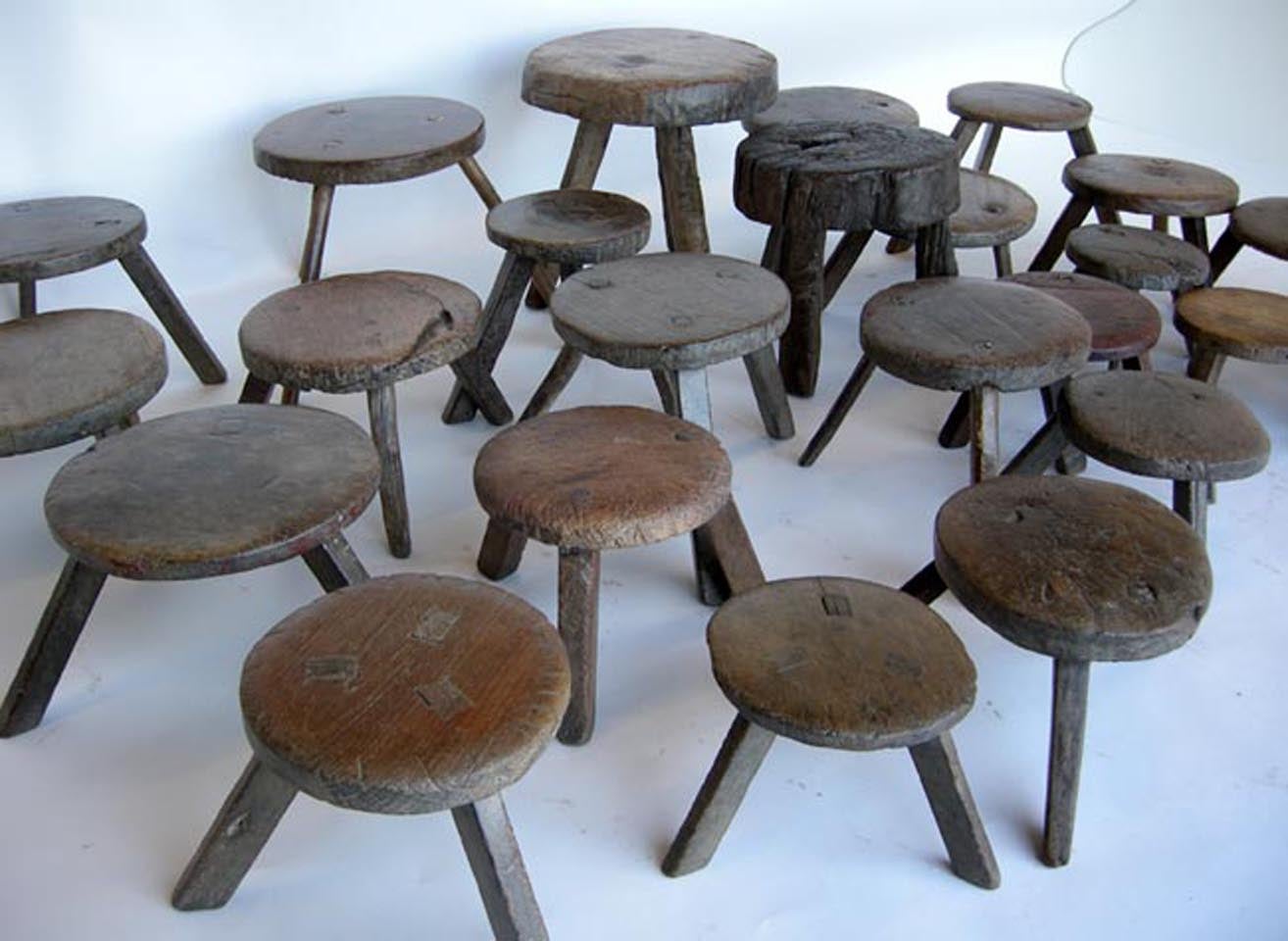 19th c. Milking Stools at 1stDibs