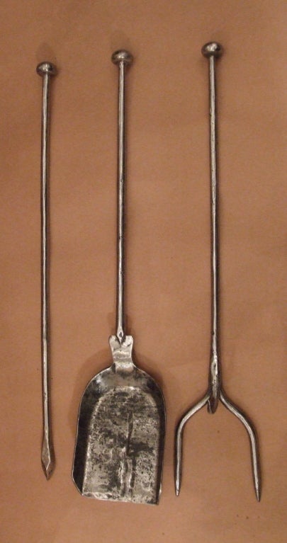 Set of Contemporary Blacksmith Made Fire Tools at 1stDibs | blacksmith ...