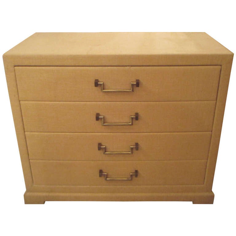 Unusual Raffia Chest of Drawers at 1stDibs | raffia chest of drawers ...