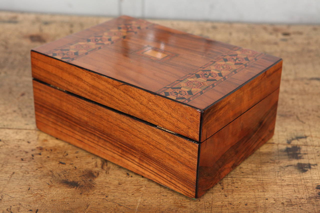 19th Century Parquetry Box For Sale at 1stDibs