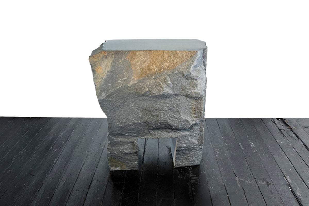 Two-Legged Stone Console by Max Lamb at 1stDibs