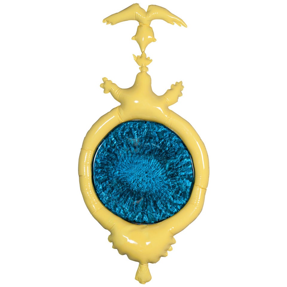 Misha Kahn Saturday Morning Series: Large Yellow Mirror at 1stDibs