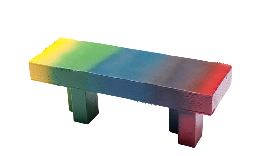 Max Lamb, Rainbow Poly Bench For Sale at 1stDibs