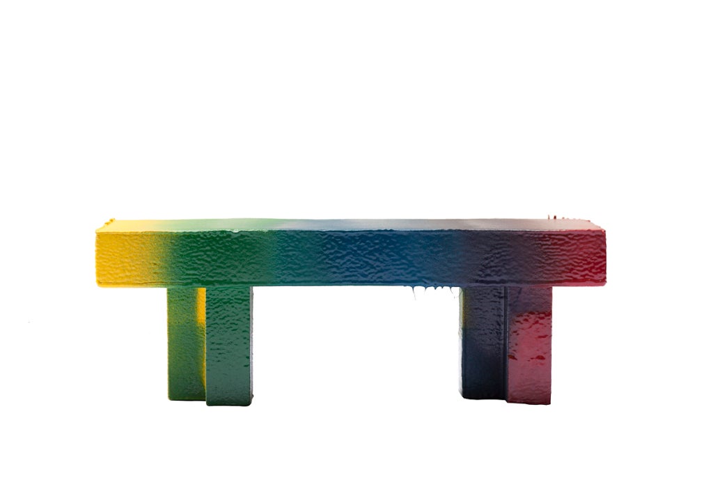 Max Lamb, Rainbow Poly Bench For Sale at 1stDibs