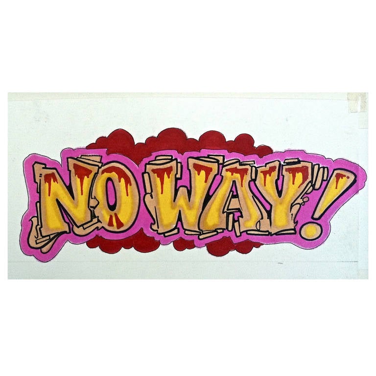 Collection of 1980s Graffiti Paintings by Zephyr at 1stDibs