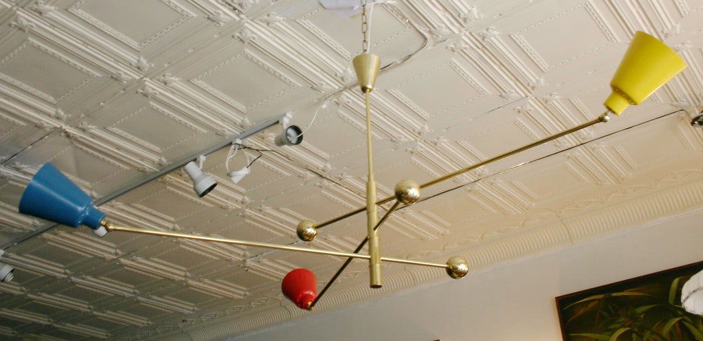 Italian Counterweight Chandelier at 1stDibs