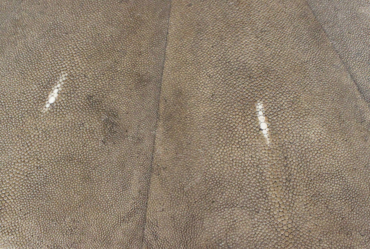 R and Y Augousti Shagreen Table and Stools at 1stDibs