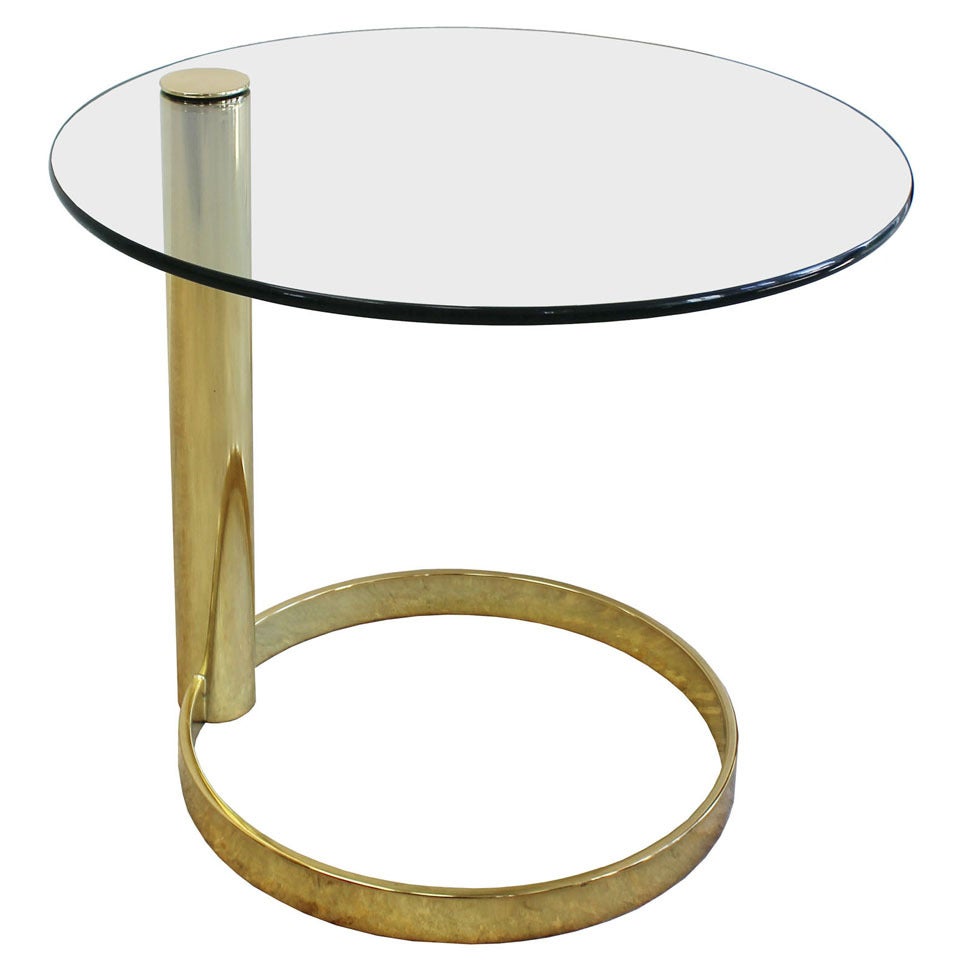Pace Brass Side Table at 1stDibs