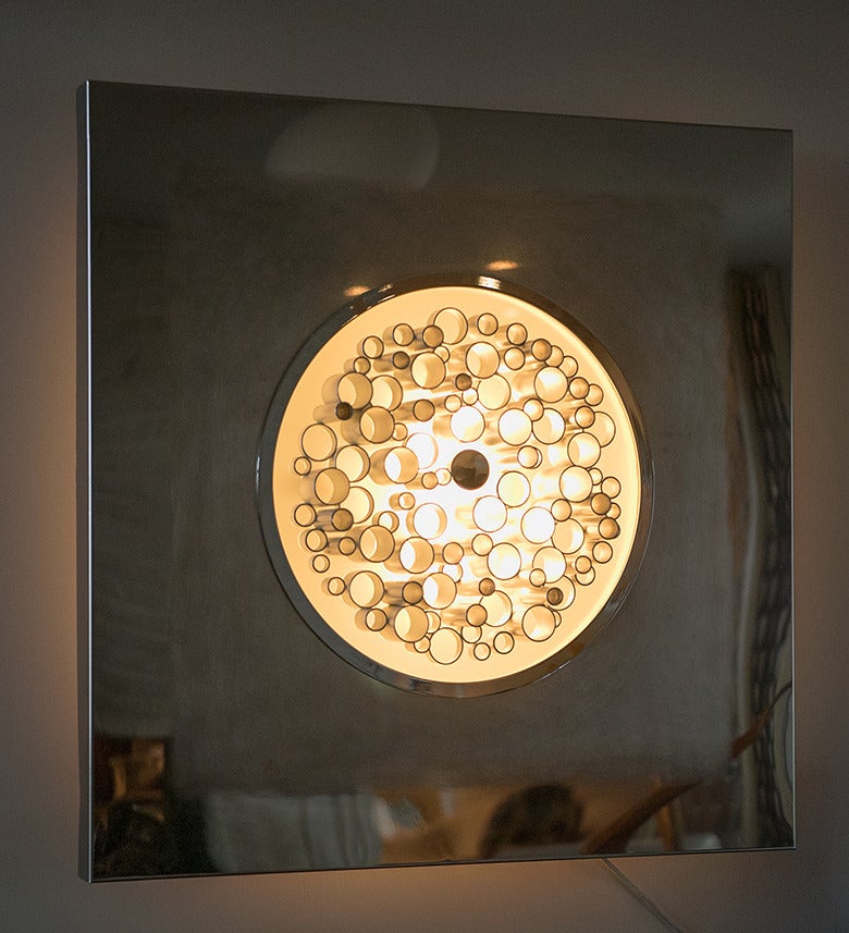Angelo Brotto, Illuminated Wall Sculpture Sconce, Italy, circa 1970s ...