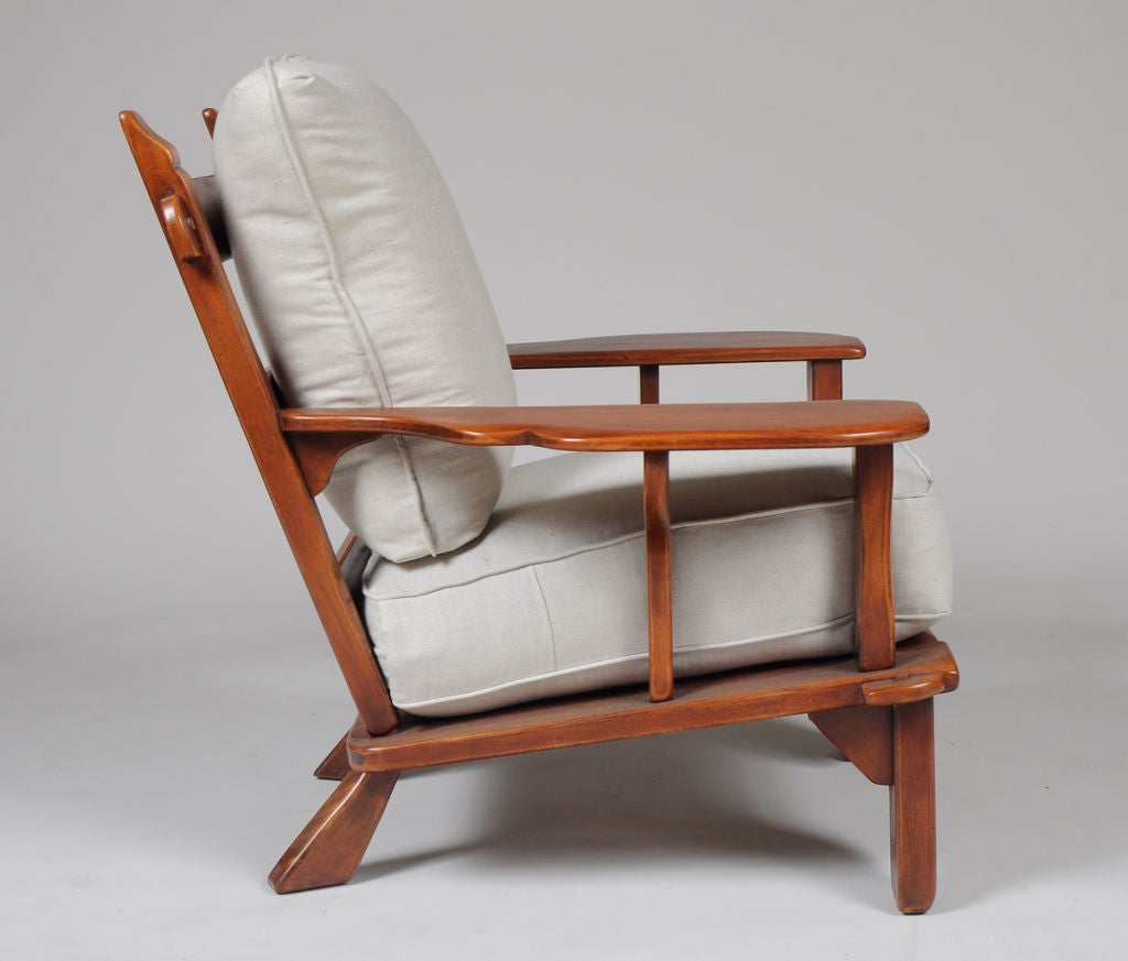 Maple Paddle Arm Chair at 1stDibs