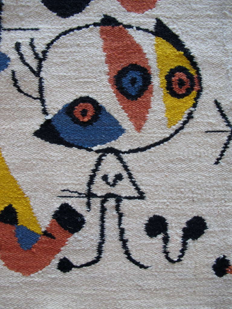 A Vintage Miro Style Tapestry at 1stDibs | miro tapestry, joan miro ...