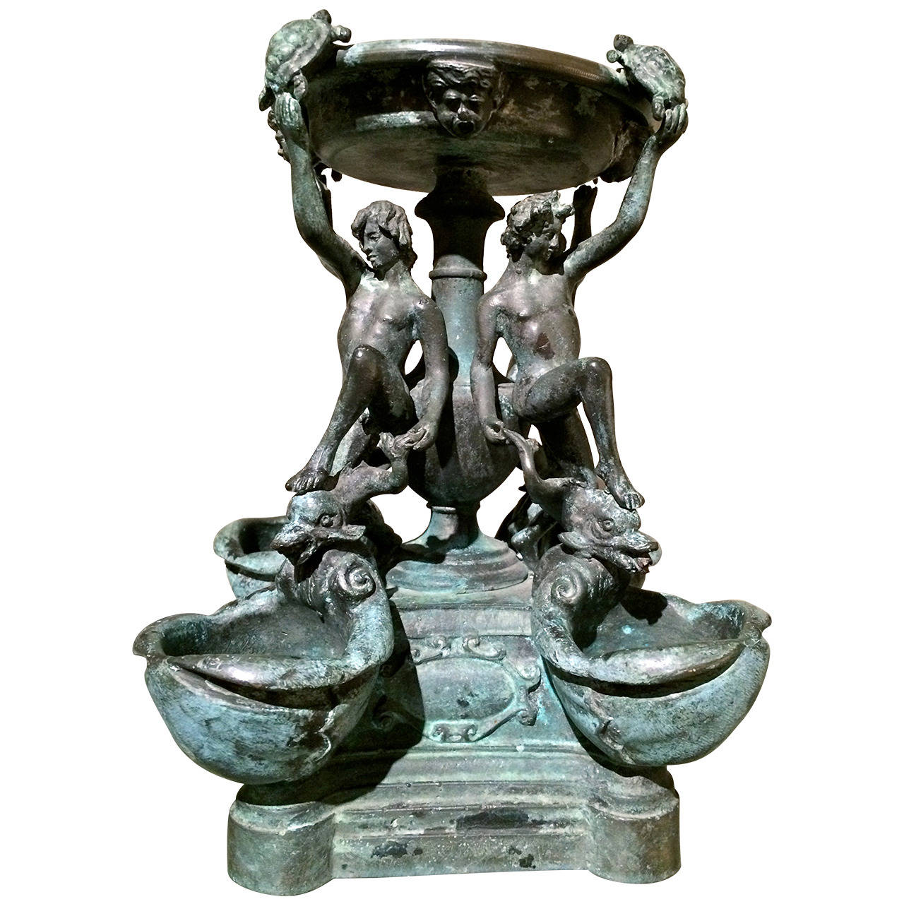 Grand Tour Bronze of 'La Fontana Delle Tartarughe' (the Turtle Fountain ...