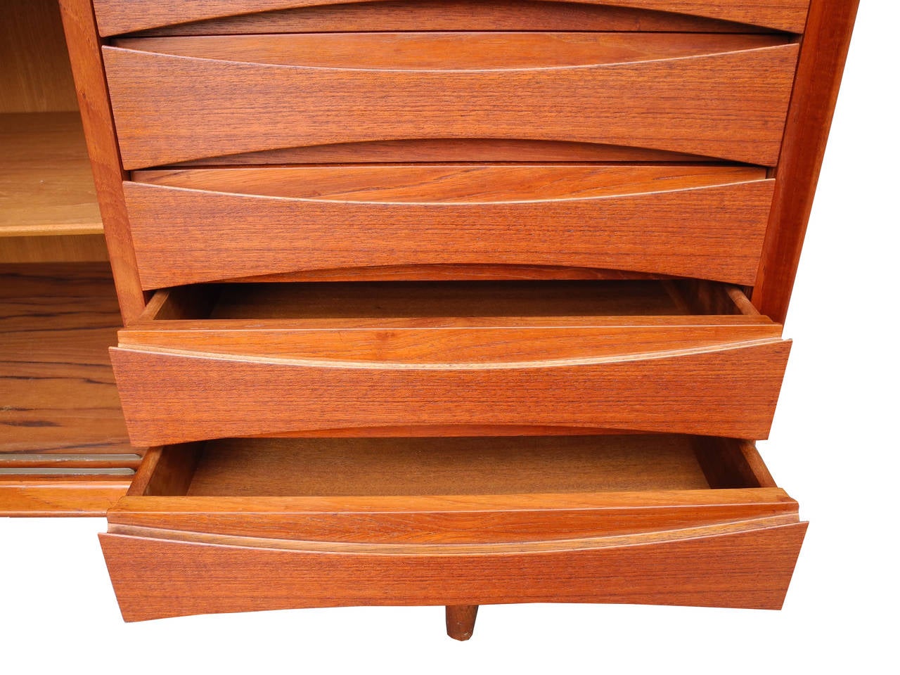 Danish Modern Teak Sideboard/Storage Credenza by Arne Vodder at 1stDibs