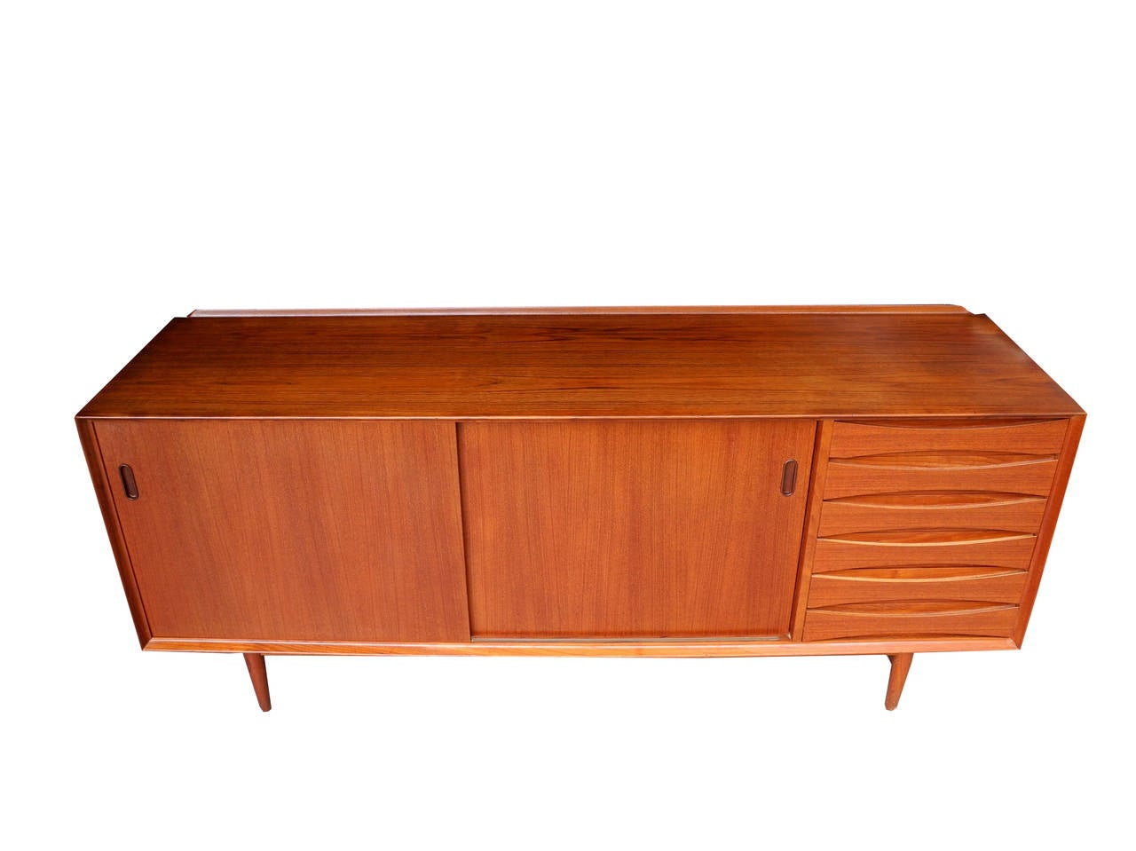 Danish Modern Teak Sideboard/Storage Credenza by Arne Vodder at 1stDibs